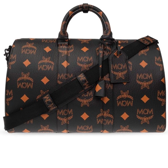 MCM | Bags | Mcm Ottomar Weekender Monogrammed Maxi Duffel Bag | Poshmark